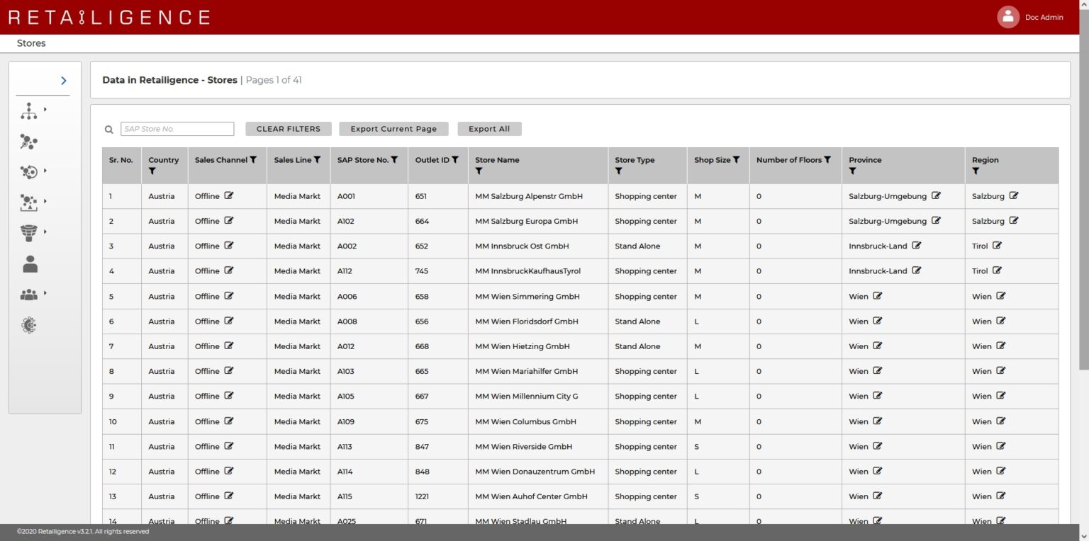 Data Modules - Retailigence
